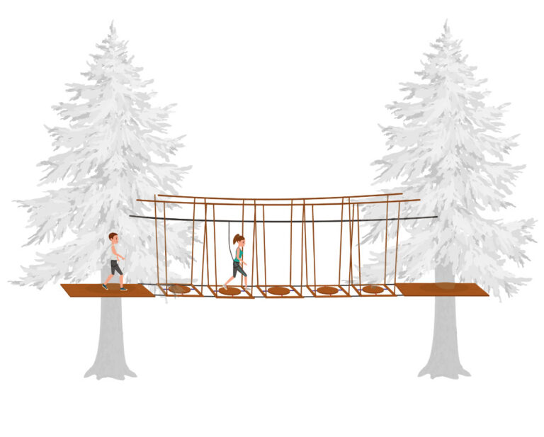 Hanging obstacle HANGING FLOATING WINDOWS - Zupi elements adventure parks